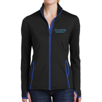 Clyde - Women's Sport Wick ® Stretch Contrast Full Zip Jacket clyde